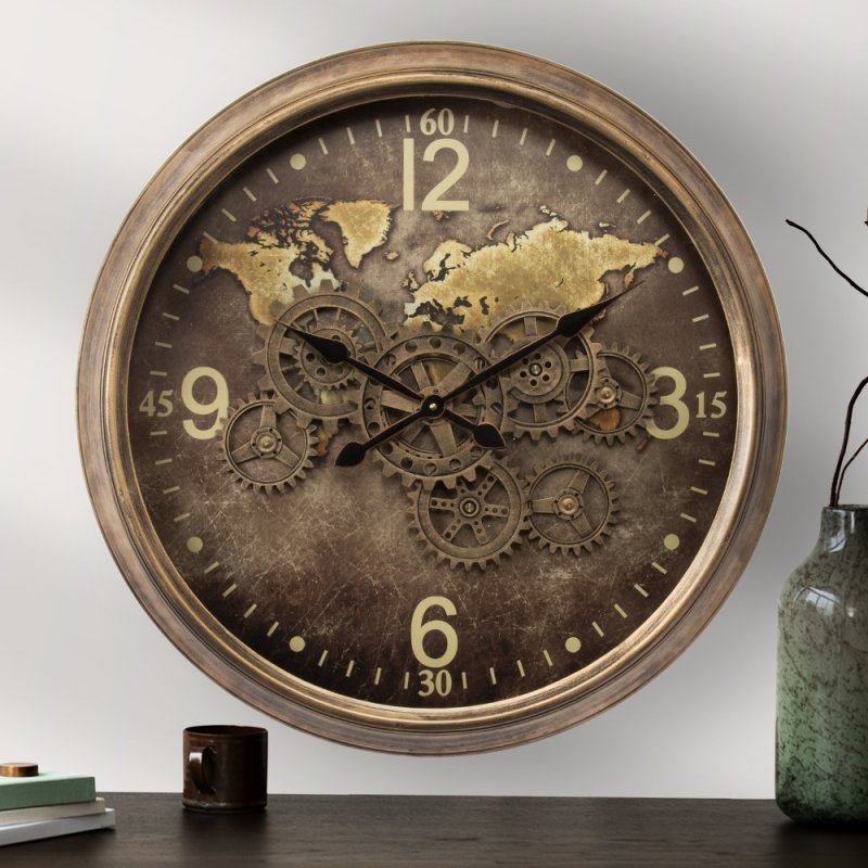 COG CLOCK GOLD 62X62X8 : Lesser & Pavey