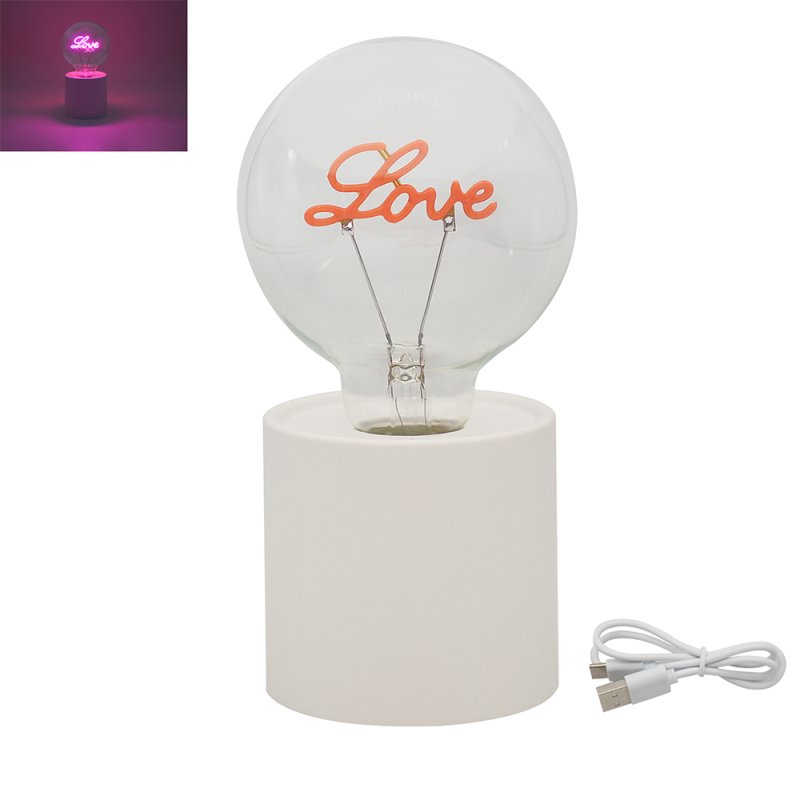 LED TEXT LAMP LOVE : Lesser & Pavey