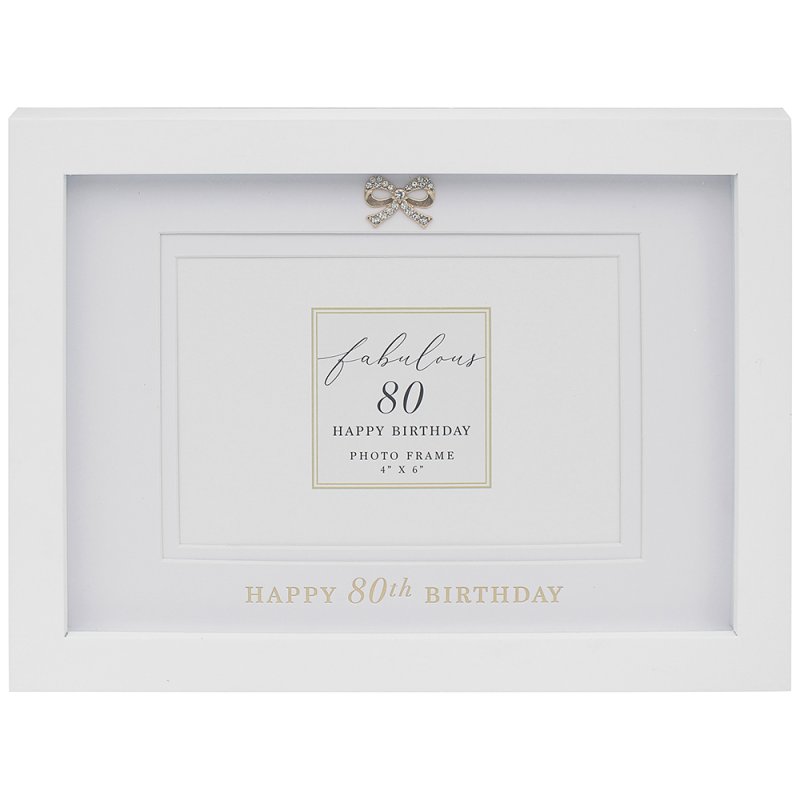 HAPPY 80TH BIRTHDAY FRAME 4X6 : Lesser & Pavey