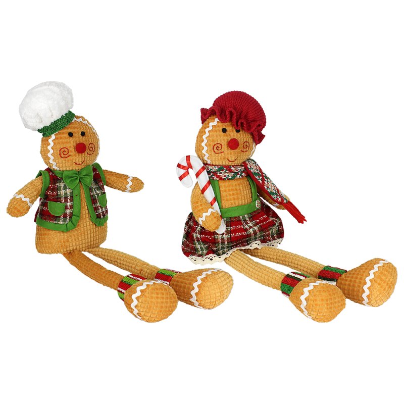 GINGERBREAD LONG LEGS 23" 2ASS : Lesser & Pavey