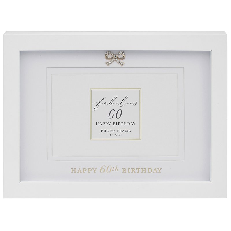 HAPPY 60TH BIRTHDAY FRAME 4X6 : Lesser & Pavey