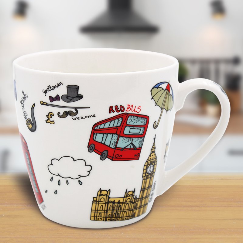 LONDON SKETCH BREAKFAST MUG : Lesser & Pavey