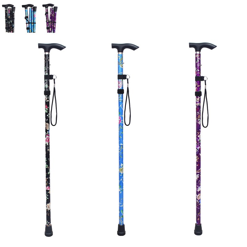 FOLDING WALKING STICK 3 ASST : Lesser & Pavey