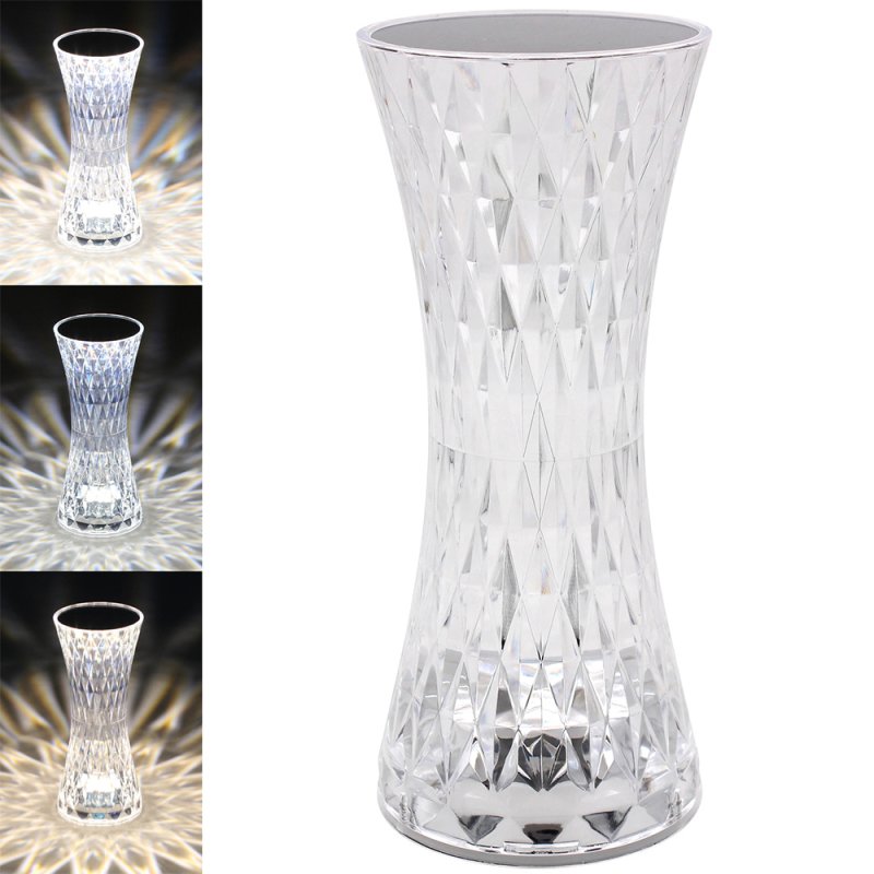 CRYSTAL TOUCH LAMP - 3 COLOURS : Lesser & Pavey