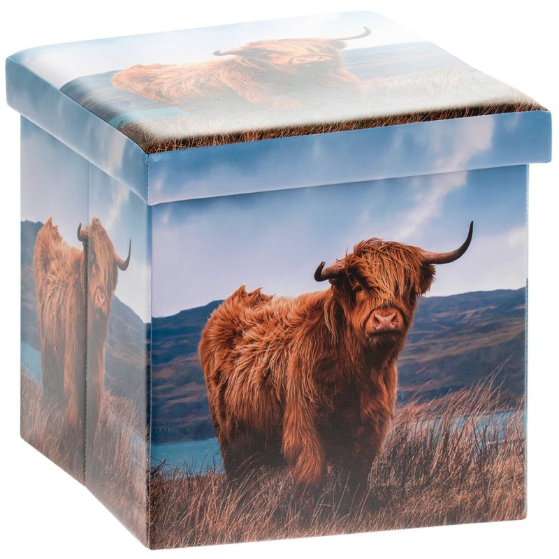 HIGHLAND COW FOLDING BOX : Lesser & Pavey
