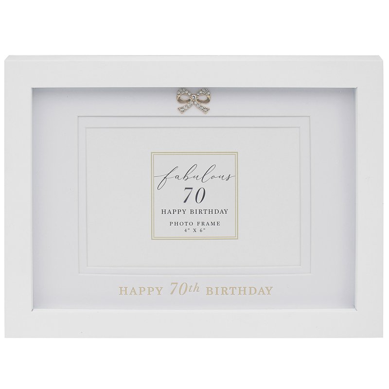 HAPPY 70TH BIRTHDAY FRAME 4X6 : Lesser & Pavey