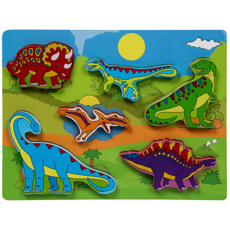 LET'S LEARN DINOSAUR PUZZLE : Lesser & Pavey