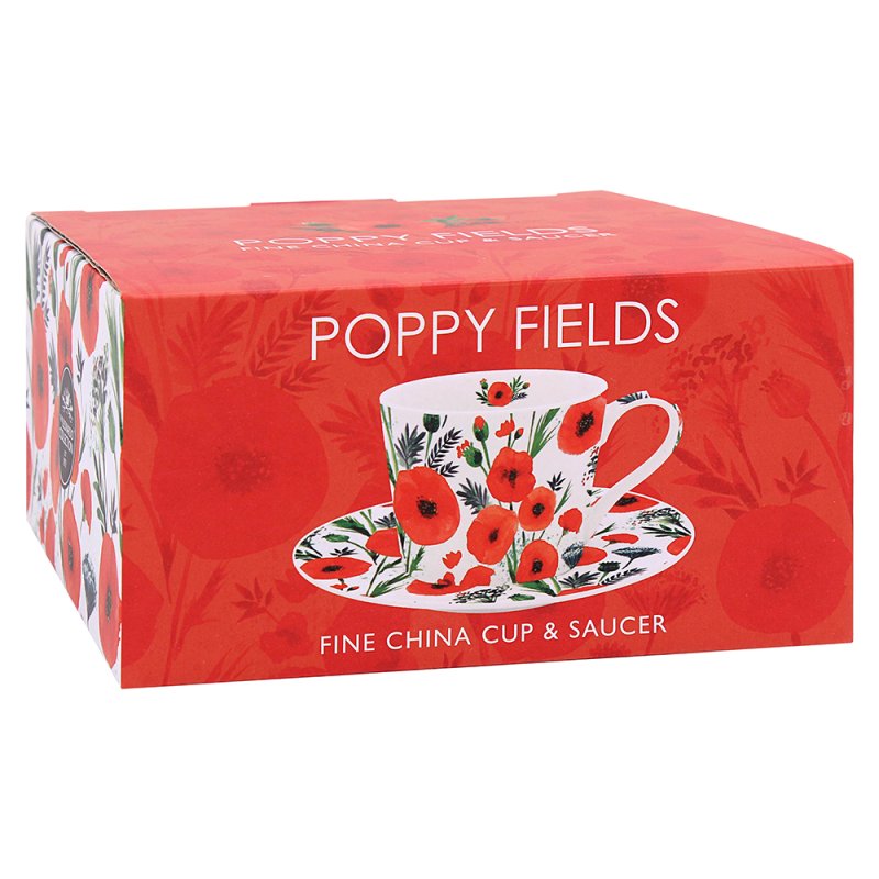 POPPY CUP & SAUCER SET : Lesser & Pavey