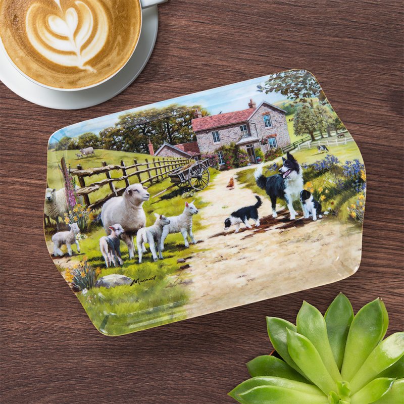 COLLIE & SHEEP TRAY SML : Lesser & Pavey