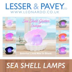 Order our Sea Shell Glitter Lamps : Lesser & Pavey