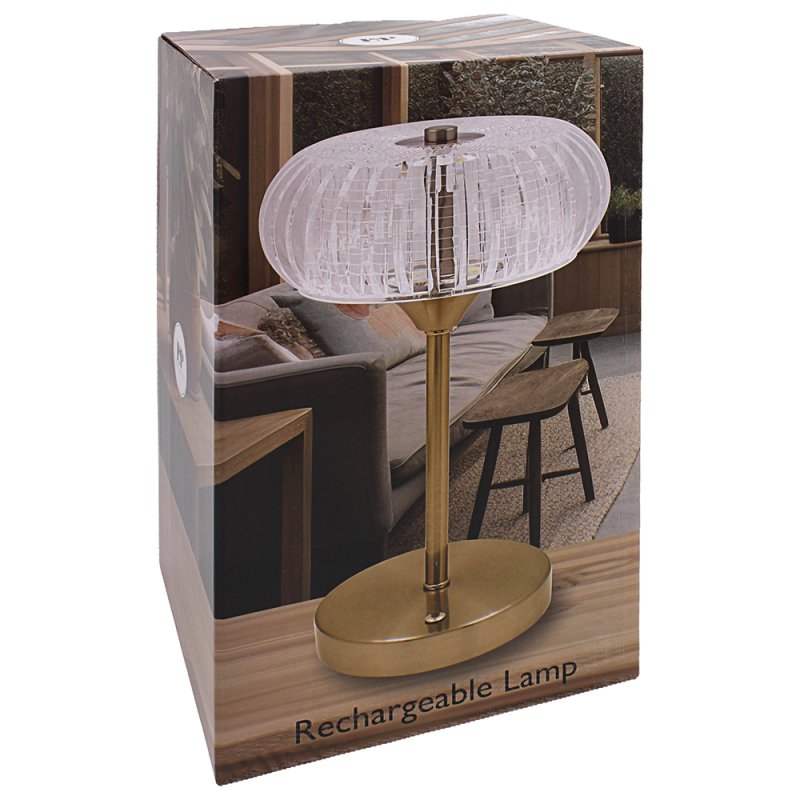 LED TOUCH LAMP GOLD : Lesser & Pavey