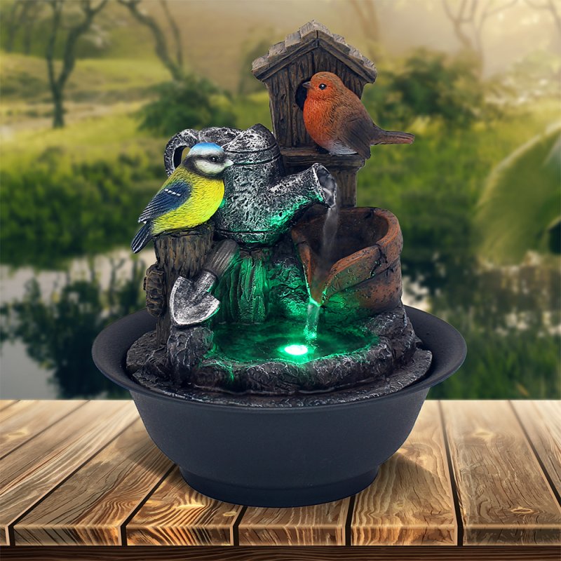 ROBIN & BLUETIT WATER FEATURE : Lesser & Pavey