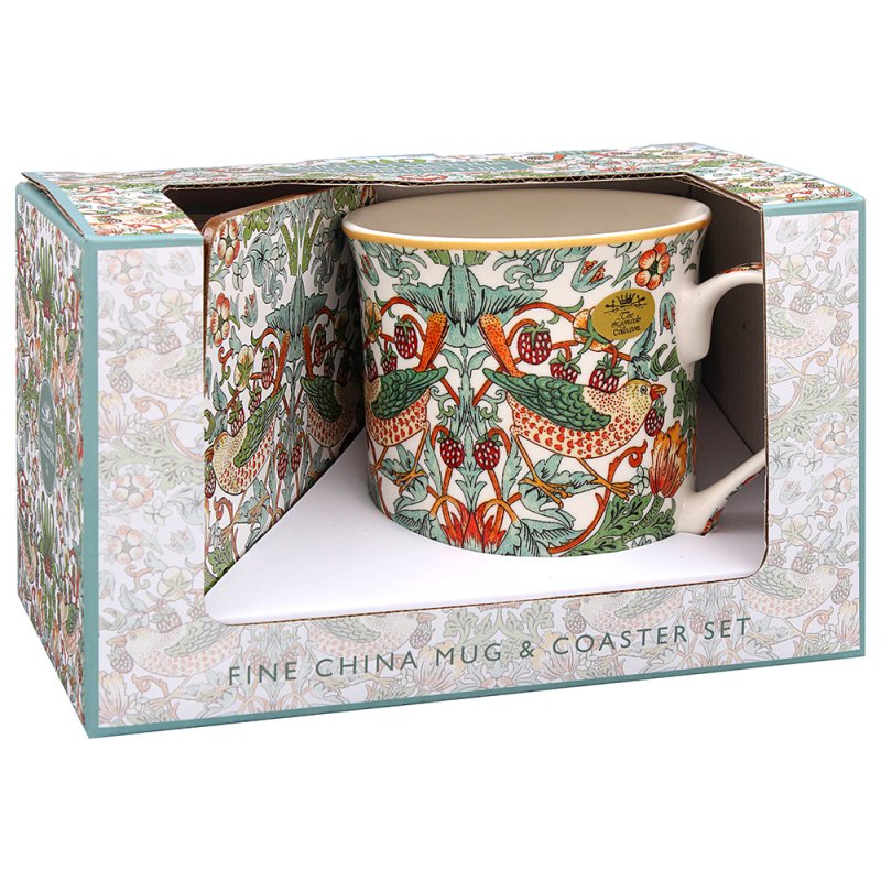 STRAWBERRY THIEF MUG & COASTER : Lesser & Pavey