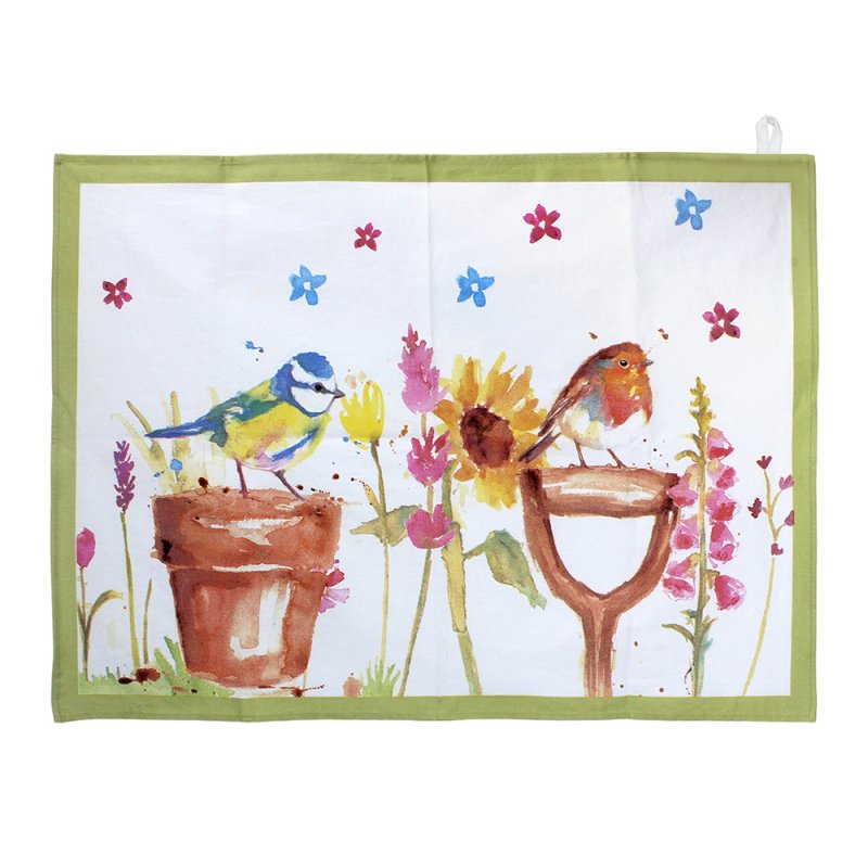 GARDEN BIRDS TEA TOWEL : Lesser & Pavey