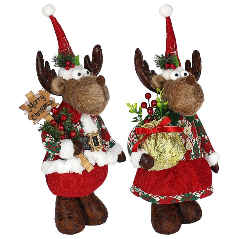 REINDEER STANDING RED 20" 2ASS : Lesser & Pavey
