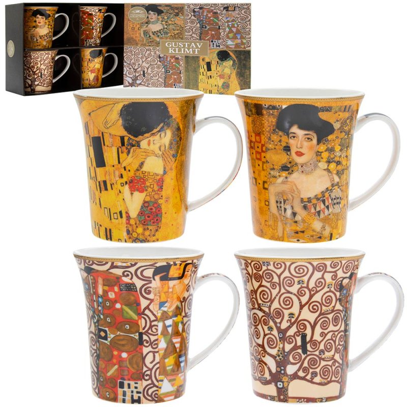 GUSTAV KLIMT MUGS SET OF 4 : Lesser & Pavey