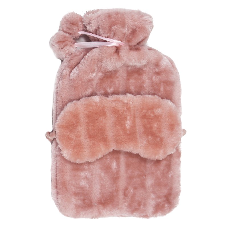 HOT WATER BOTTLE & MASK PINK : Lesser & Pavey