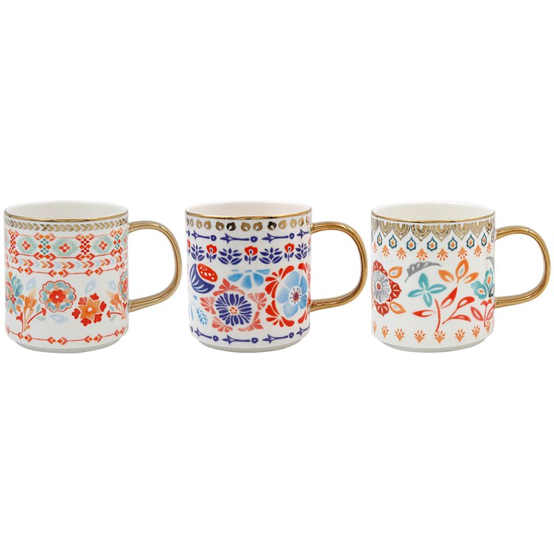 GOLDEN ABSTRACT MUG 3 ASST : Lesser & Pavey