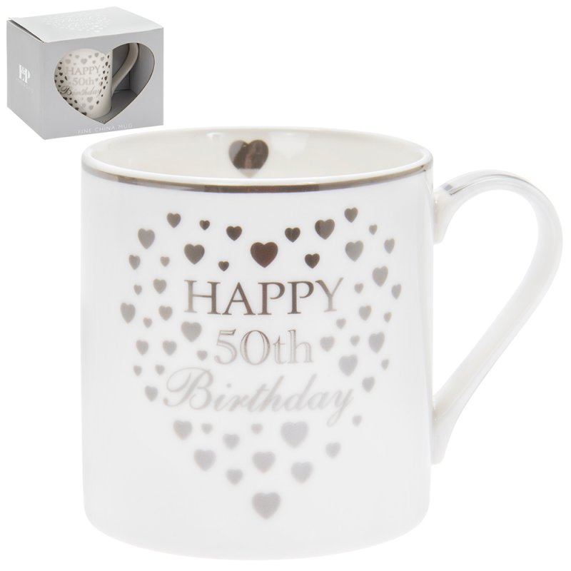 50TH BIRTHDAY MUG : Lesser & Pavey