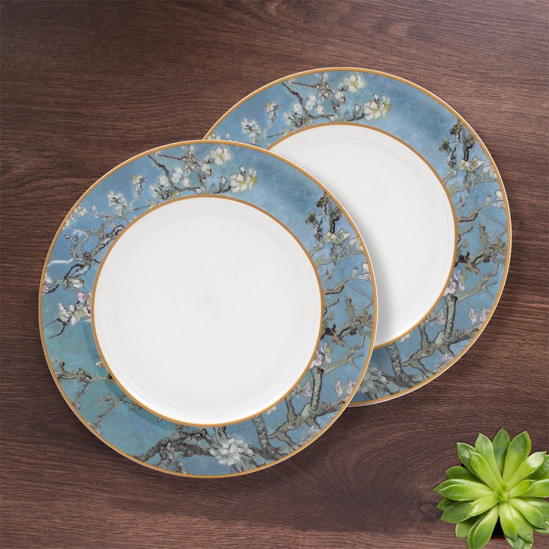 ALMOND BLOSSOM DINNERPLATES S2 : Lesser & Pavey
