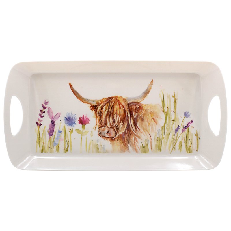 HIGHLAND COW MEDIUM TRAY : Lesser & Pavey