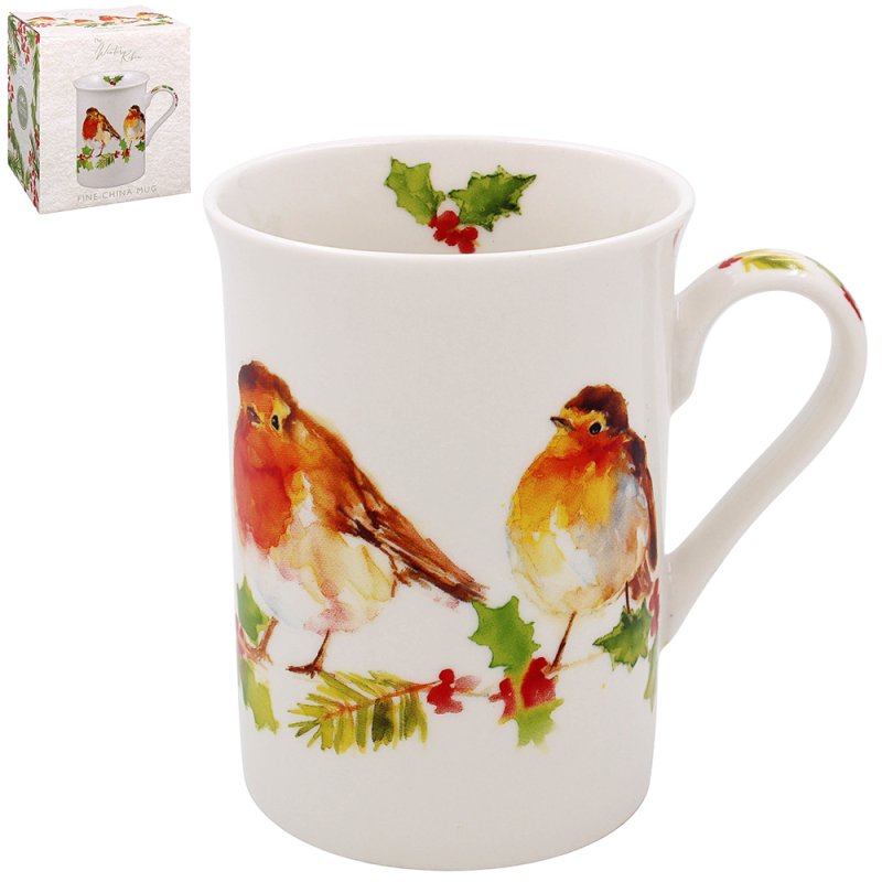 WINTER ROBIN MUG : Lesser & Pavey