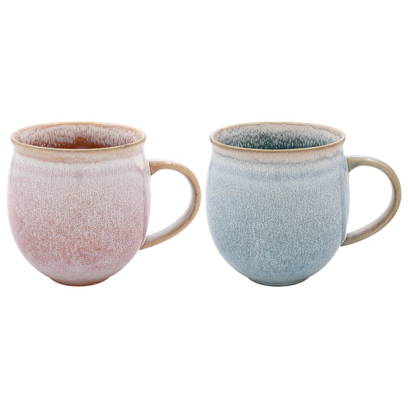REACTIVE GLAZE MUGS SET OF 2 : Lesser & Pavey